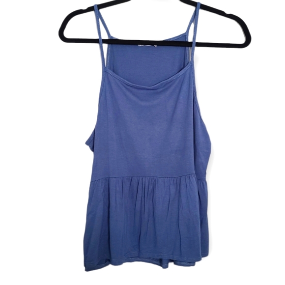 Olivia Rae | Tops | Olivia Rae Blue Babydoll Cami Top | Poshmark